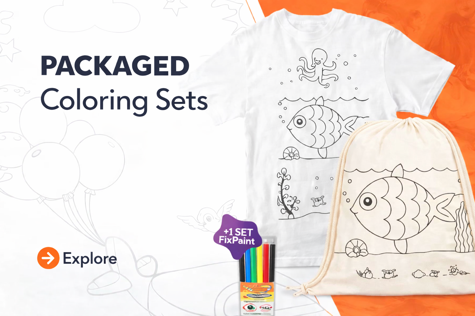 Packaged Coloring Sets | Ready-to-Color Kids Party Kits