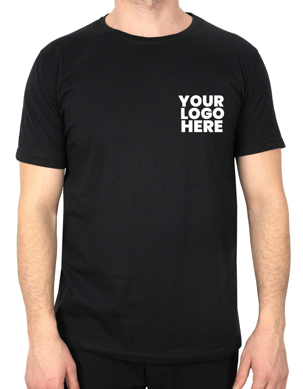 Black Basic T-shirt with Print