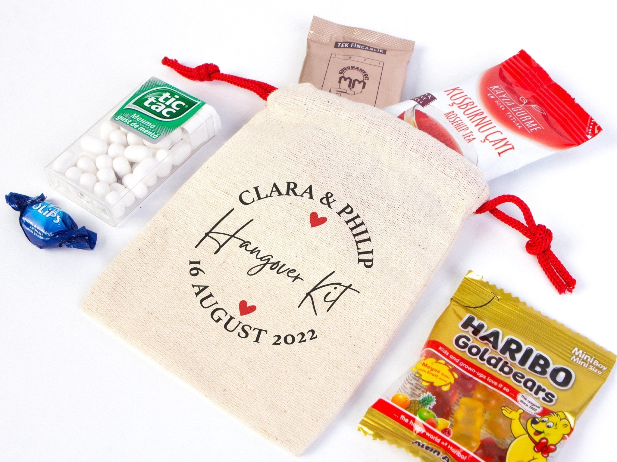 Hangover Kit Bags - Custom Bachelorette Survival Pouches