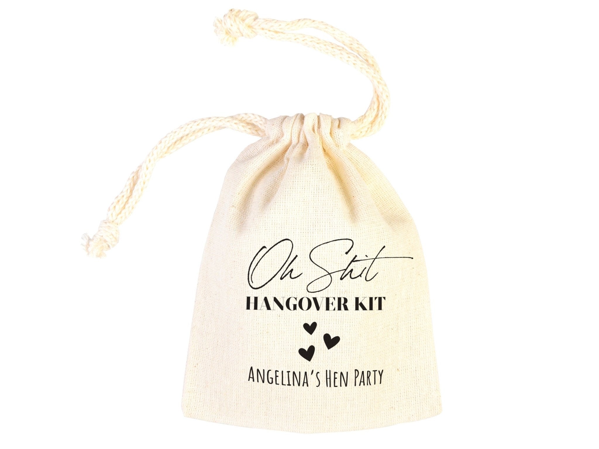 Oh Shit Kit Hangover Bags – Custom Bachelorette Recovery Bags