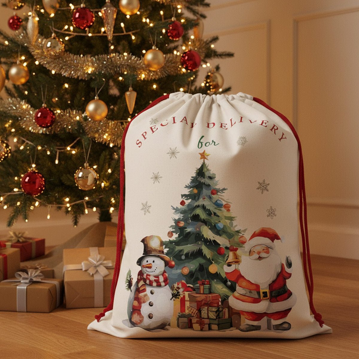 Personalized Santa Sack | Large Christmas & New Year Gift Bag 24x35